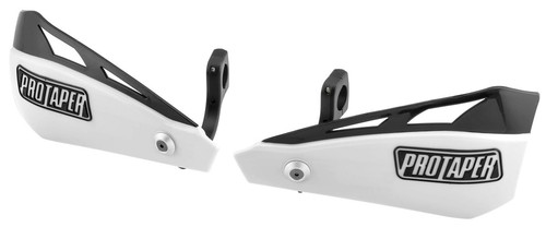 NEW PRO TAPER 023119 BRUSH GUARD KIT - WHITE/BLACK - MOTORCYCLE/OFFROAD ...