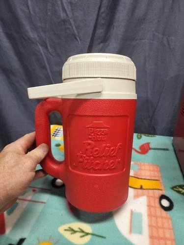 Vintage 80’s Pizza Hut Relief Pitcher Igloo 1/2 Gallon Water Cooler Jug ...
