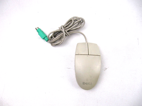 DELL Logitech M-S34 Mouse PS2 PS/2 TRACKBALL WIRED Corded VINTAGE RETRO ...