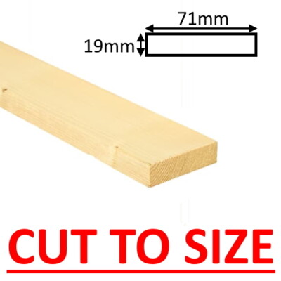Planed Timber Wood Softwood Pine PSE PAR Ex 3" x 1" 25 x 75mm F/S ...