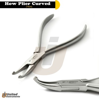 Dental How Curved Pliers 14cm Ortho Braces Wire Bending Surgical ...
