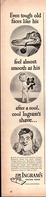1944 Vintage ad Ingram's shaving cream Cosmetic Art Cartoon 04/27/23 | eBay