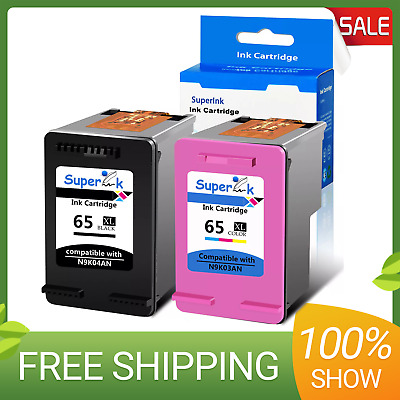 Compatible 65 XL Ink Cartridge for HP Deskjet 2600 2655 2652 ENVY 5052 ...