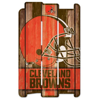 NFL Cleveland Browns Plank Fence Wood Sign Insegna IN Legno Deko ...