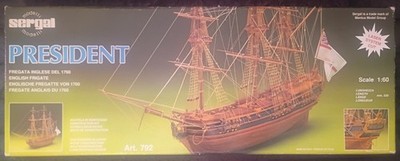 Sergal English Frigate President 1:60 Wooden Ship Model Kit **Brand New ...