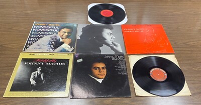 Johnny Mathis lot of 7 lp 12" vinyl records- fair-good-poor-very good ...