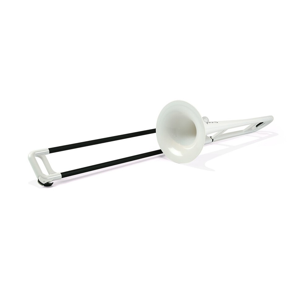 OB pInstrument pBone White Plastic Trombone, Comfortable Ergonomic Grip ...