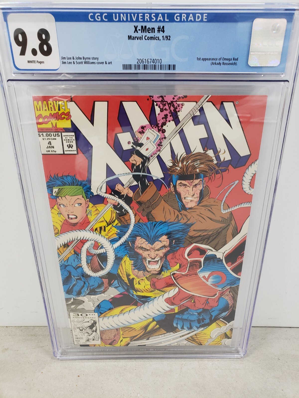 X-MEN 4 (1991) CGC 9.8 F1RST APPEARANCE OMEGA RED NM! WP 🔑 | eBay