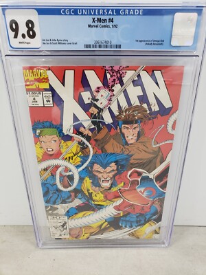 X-MEN 4 (1991) CGC 9.8 F1RST APPEARANCE OMEGA RED NM! WP 🔑 | eBay