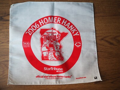 2006 Homer Hanky MN Twins Baseball Souvenir Star Tribune Advertising | eBay