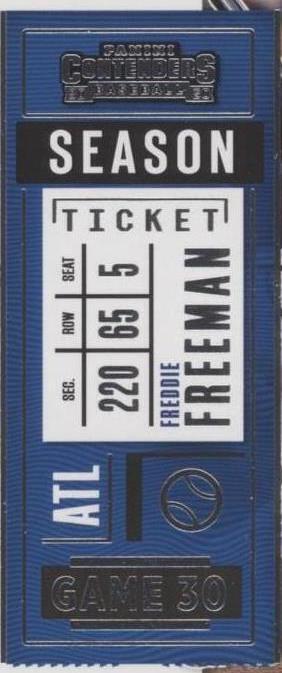 2020 Panini Contenders - Freddie Freeman #46 for sale online | eBay