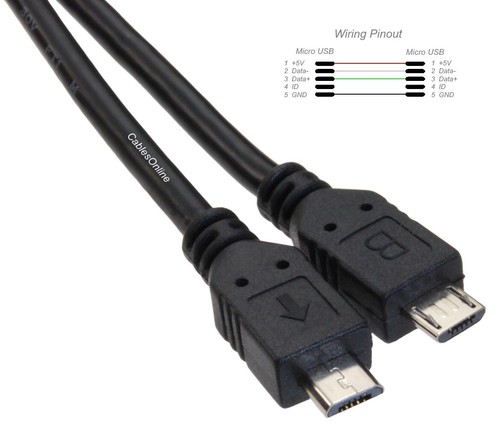 Micro-B 5-Pin Male to Micro-B 5-Pin Male USB 2.0 Cable | eBay