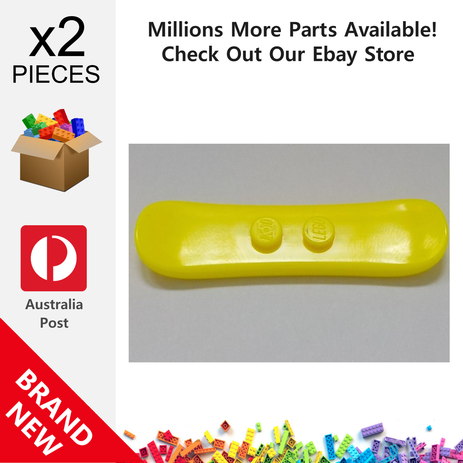 2x Genuine LEGO™ - Minifigure Snowboard Small - 18746 New Parts | eBay