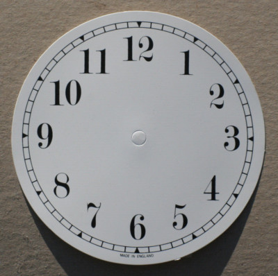 6.5/8 inch 168mm WHITE ARABIC CLOCK DIAL, Self Adhesive dial, | eBay UK