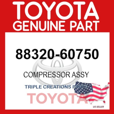 Genuine Toyota Compressor Assy 88320-60750 OEM 8832060750 | eBay