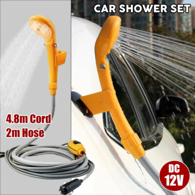 Portable Automobile Shower Set 12V Water Pump Travel Trip Camp Boat Car ...