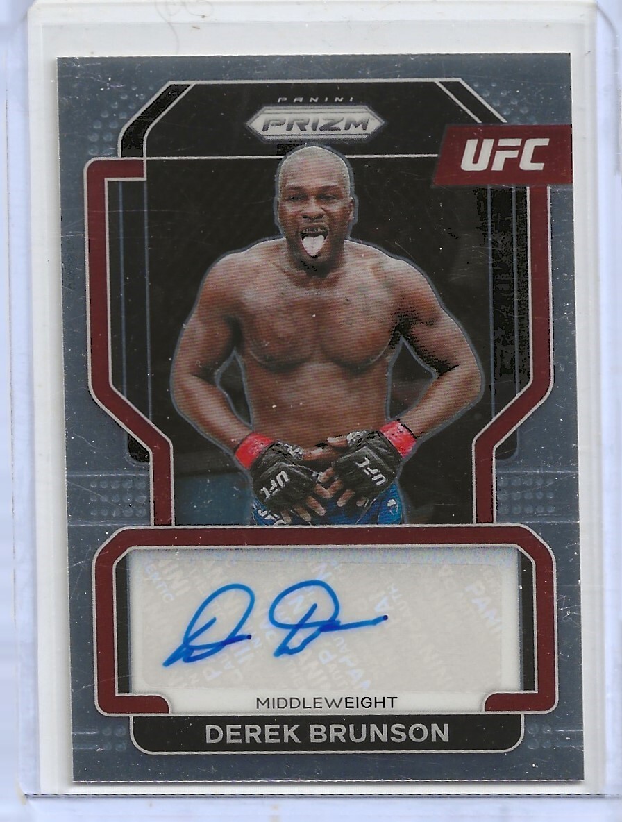 2022 PRIZM UFC #SG-DBR DEREK BRUNSON AUTO AUTOGRAPH | eBay