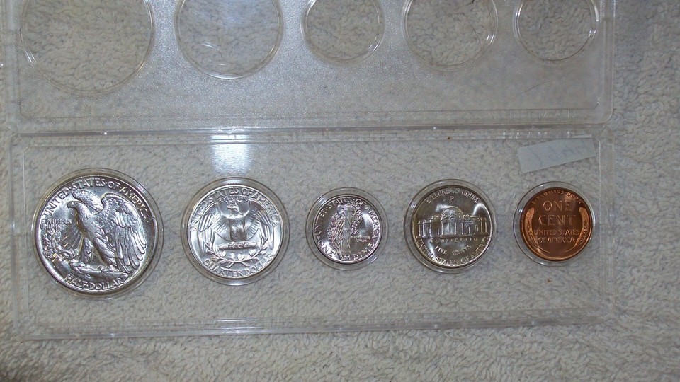 1944 MINT SET PHILADELPHIA MINT WITH SILVER NICKEL | eBay
