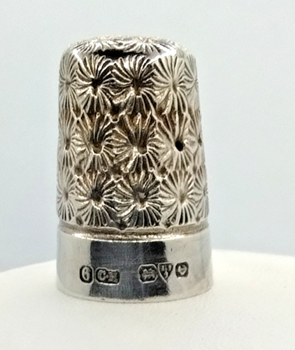 Antique Sterling Silver Thimble By Charles Horner - Number 6 - Chester ...