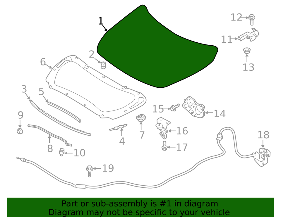 Genuine Nissan Hood 65100-6CA0B | eBay