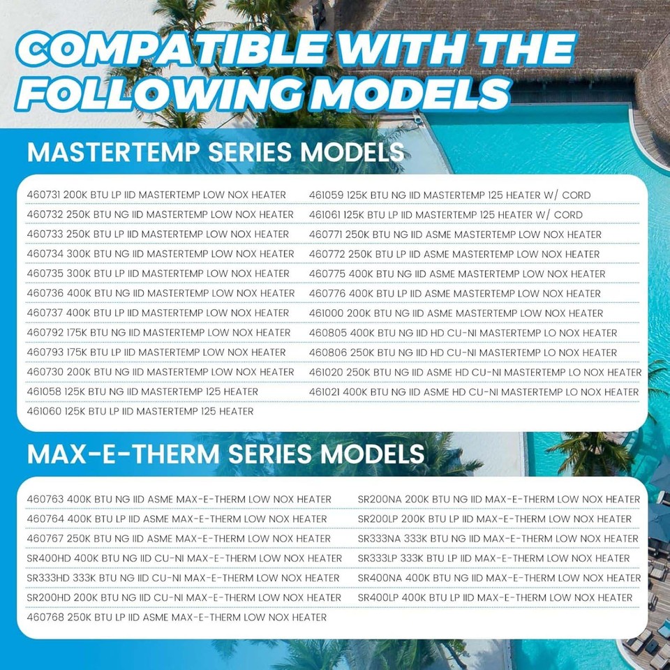 New Stack Flue Sensor for Pentair Pool Spa Heater Elecrical System Fit ...