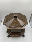 Decorative Octagonal Wood Lacquered Box Large With Lid Heavy 11x11x14 ...