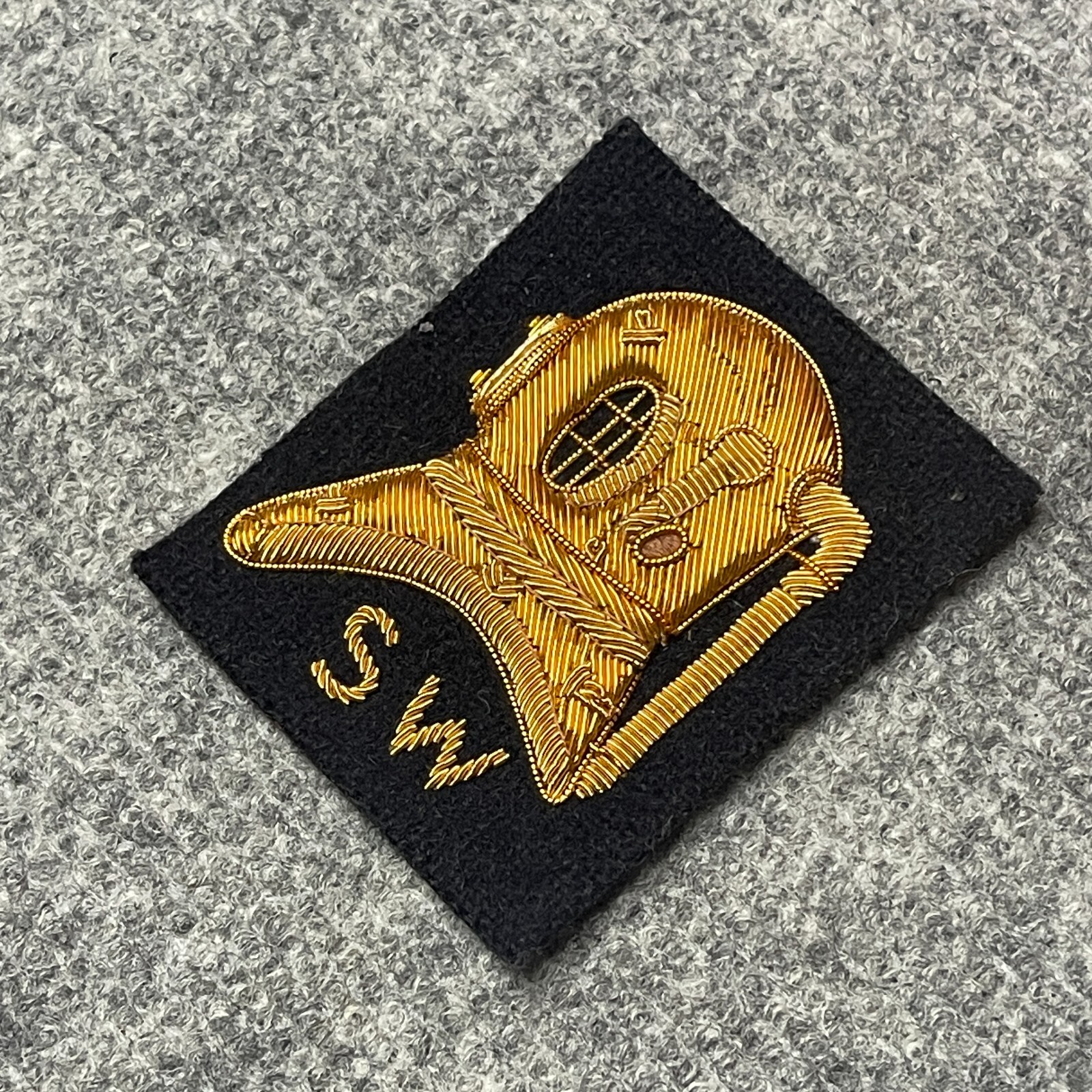 Royal Navy Surplus Shallow Water Diver Qualification Patch Bullion Wire ...