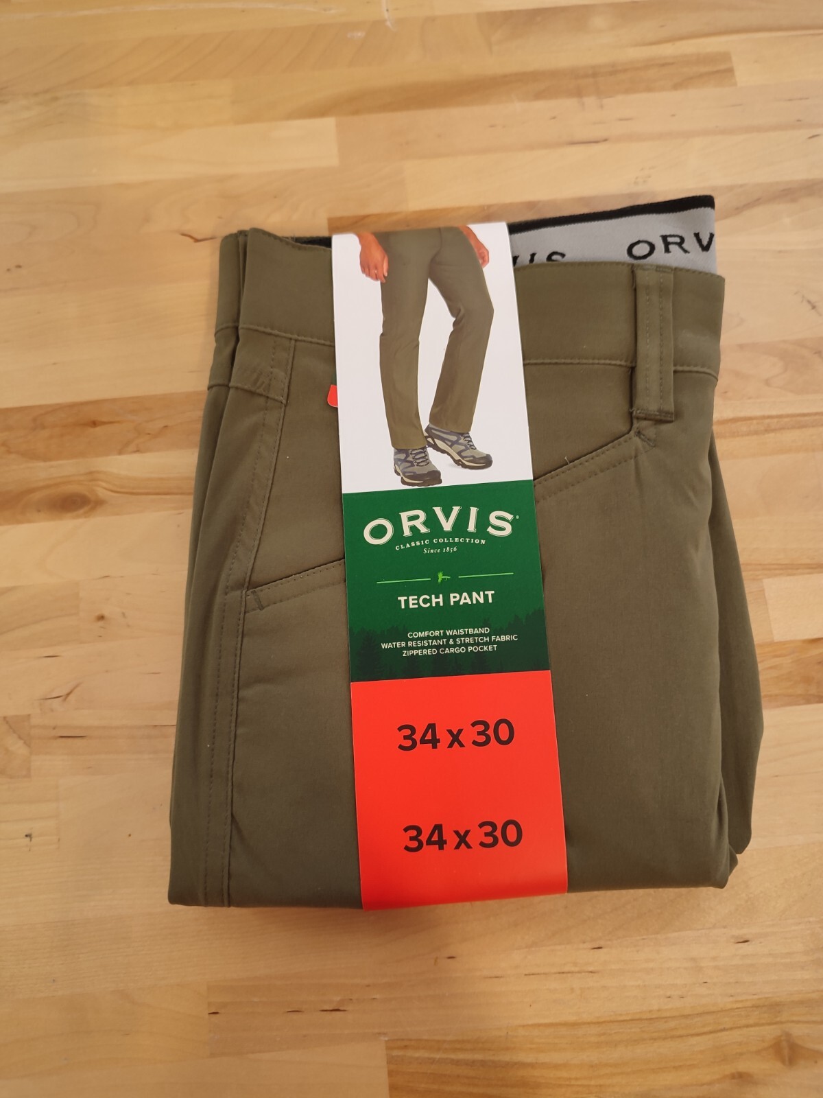 Orvis Tech Pants Stretch Fabric Comfort Olive Night Men's 34x30 for ...