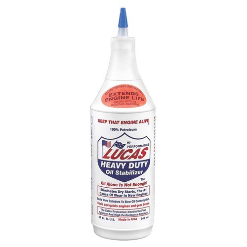 Lucas 10001 Heavy Duty Oil Stabilizer, 32 oz, Bottle, Amber, Liquid ...