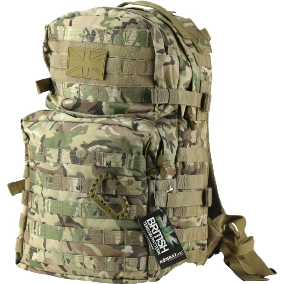 Kombat UK Medium Tactical Army Assault Military Molle Bag Back Pack ...