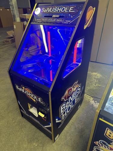 Coin Quarter Pusher Machine W/ Bill Coin Changer & Bonus Hole Black ...