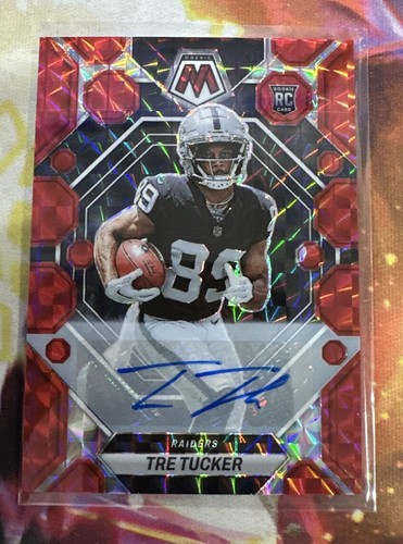 Tre Tucker 2023 Panini Mosaic Rookie Auto Red /199 LV Raiders | eBay