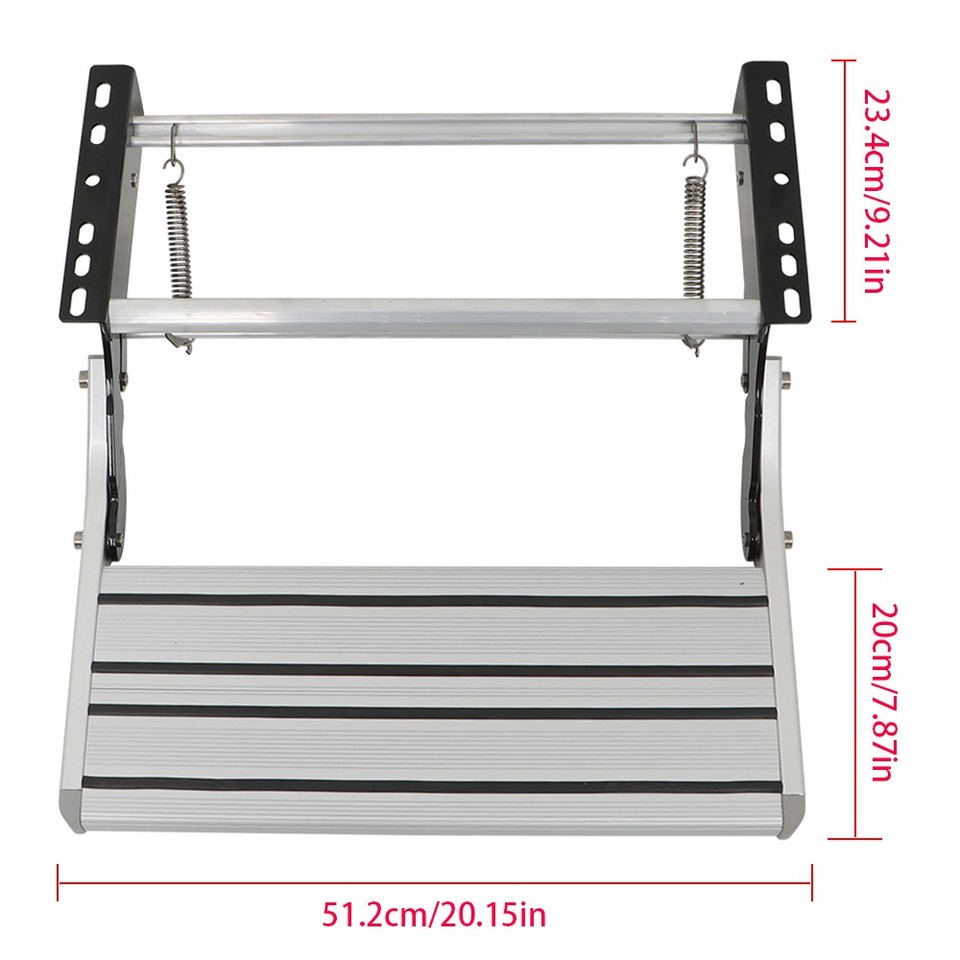 1 Set 1 Step Pull Out Retractable Platform Steps Stair Anti-Slip ...