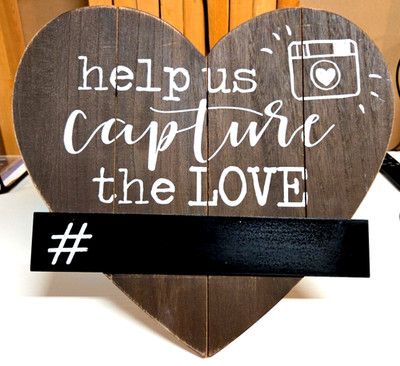 Help Us Capture The Love Hashtag # Wedding Sign - Chalkboard sign | eBay