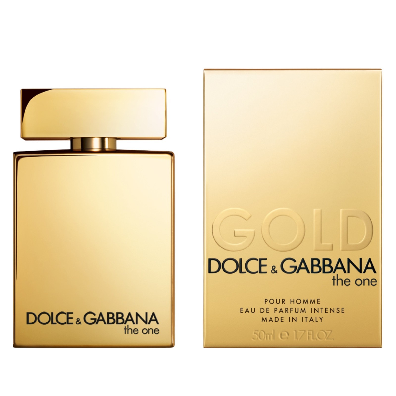 DOLCE & GABBANA THE ONE GOLD INTENSE for Men 1.7 oz 50 ml Eau de Parfum ...