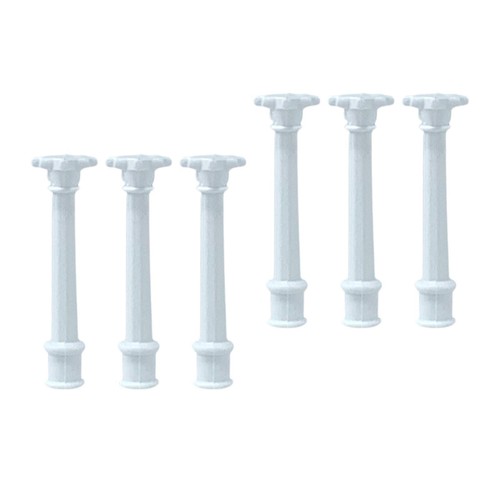 6x Miniature Roman Column Statues DIY Classic Greek Statues for Office ...
