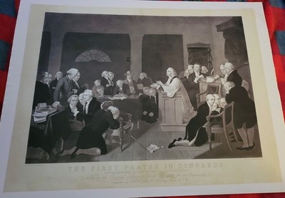The First Prayer in Congress (September 1774) Carpenters Hall ...