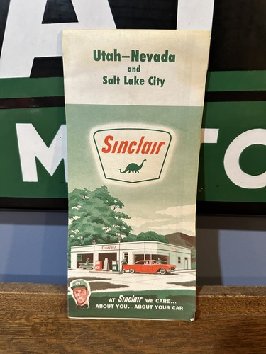1963 Sinclair Road Map: Utah Nevada Salt Lake City NOS | eBay