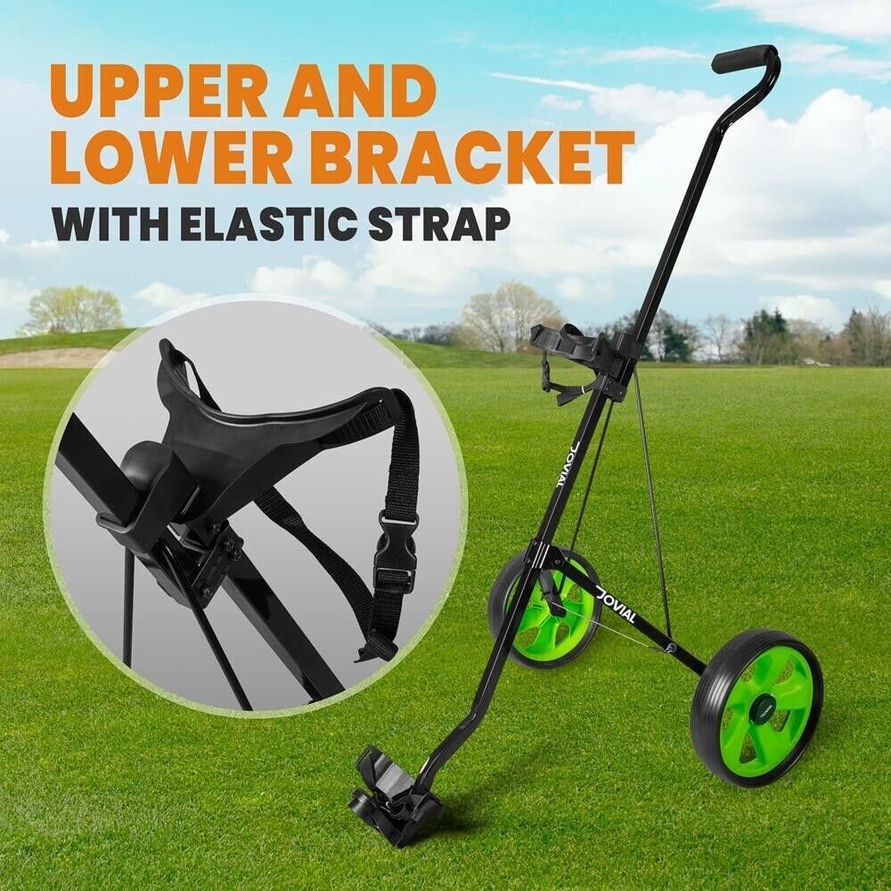 Jovial Foldable 2-Wheel Golf Pull Cart-Aluminum Pull Cart w/out ...