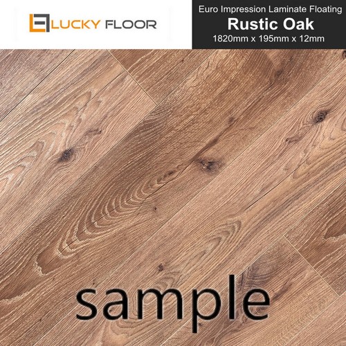 Laminate Flooring 12mm Rustic Oak Sample Floating Floors Floorboard ...
