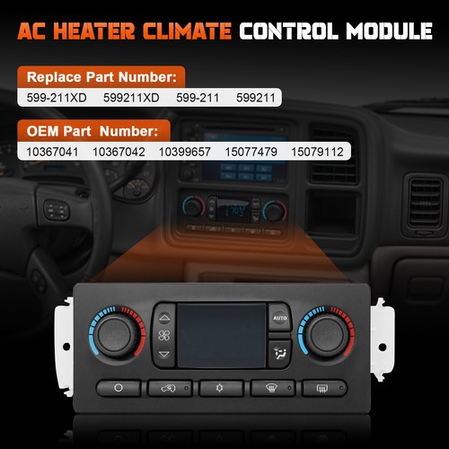 599-211XD Climate Control Module For 2002-2009 Chevrolet Tahoe ...