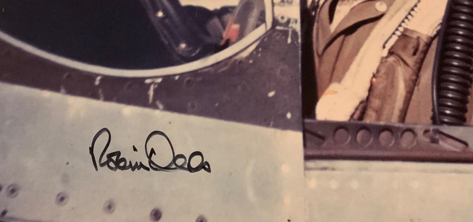 WWII Era Army Air Force Triple Ace Fighter Pilot Robin Olds Signed ...