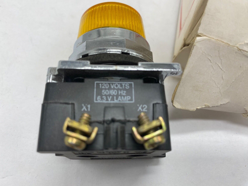 Cutler Hammer Eaton 10250T34Y yellow lens indicating light 120vac | eBay