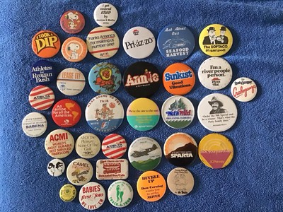 Over (30) Vintage Advertisement Buttons Various Years All For One Price ...