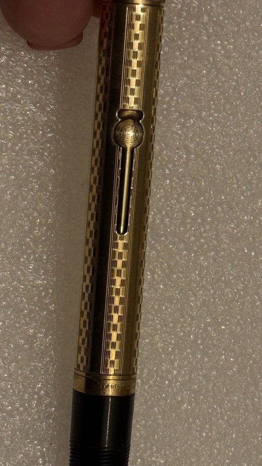 Rare Vintage 2ps WATERMAN 554 LEC Fountain Pen/Pencil 14K SOLID YELLOW ...