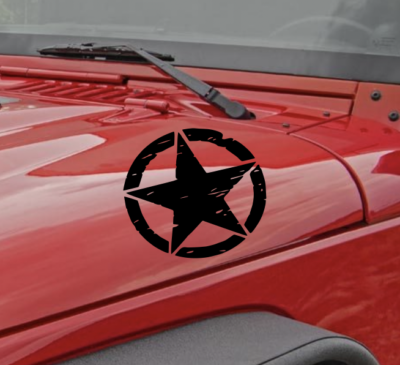 Fit JEEP ARMY STAR MILITARY DECAL FITS UNLIMITED WRANGLER Explore CJ7 ...