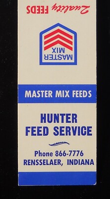 1960s? Hunter Feed Service Master Mix Feeds Rensselaer IN Jasper Co ...