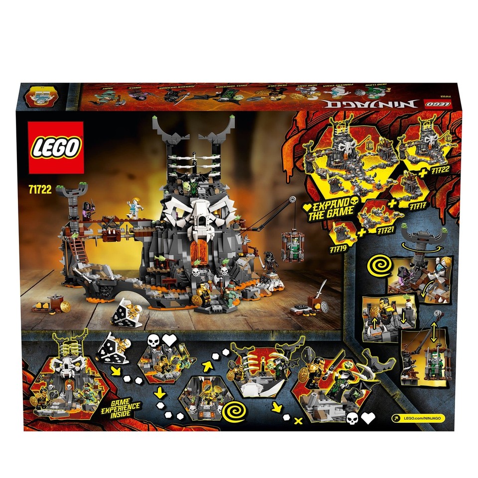 LEGO Ninjago 71722 Devil Fortress Skull Jile Building Set Game 8 ...