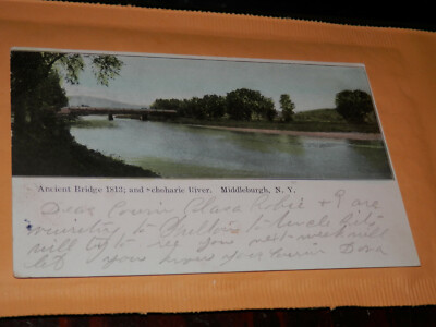 MIDDLEBURGH NY - 1906 POSTCARD - ANCIENT (COVERED) BRIDGE 1813 ...