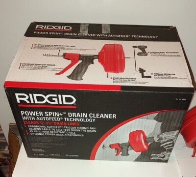 RIDGID Power Spin+ Drain Cleaner | eBay